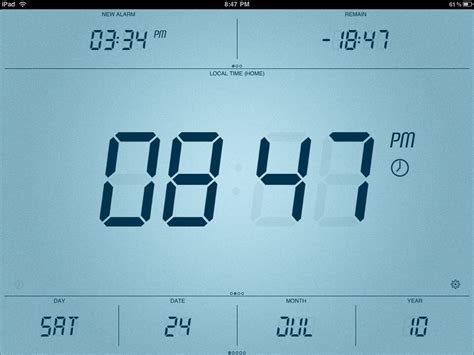 Touch LCD Brings The Retro Alarm Clock Up To Date On The IPad