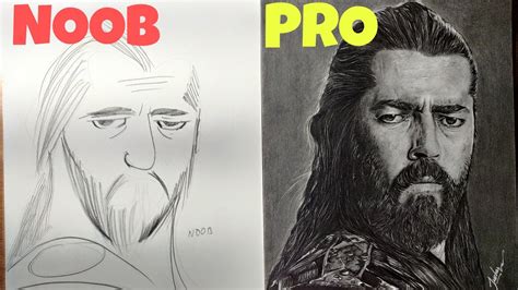 Drawing Baiju Noyan Like A Pro Ertugrul Timelapse Artster Youtube