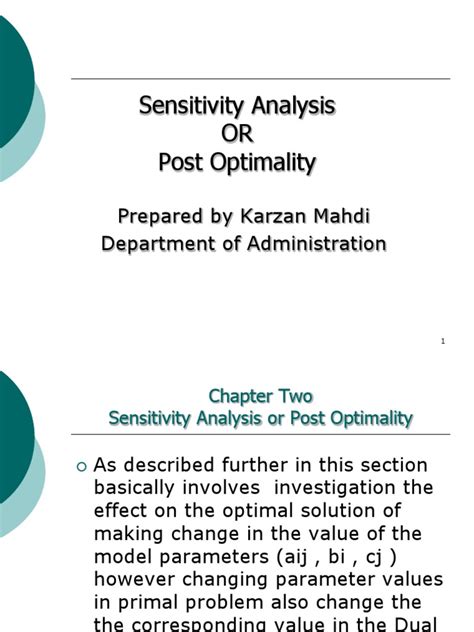 sensitivity analysis pdf sensitivity analysis mathematical