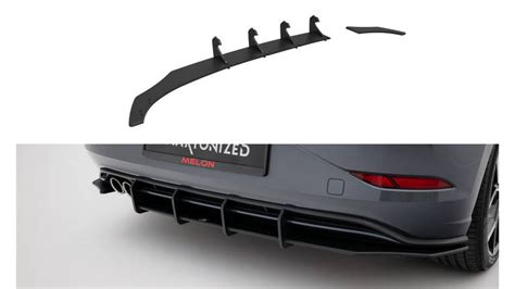 Diffuser Volkswagen Polo Gti Mk6 Facelift Rear Street Pro Black Spoilering Spoilering Maxton