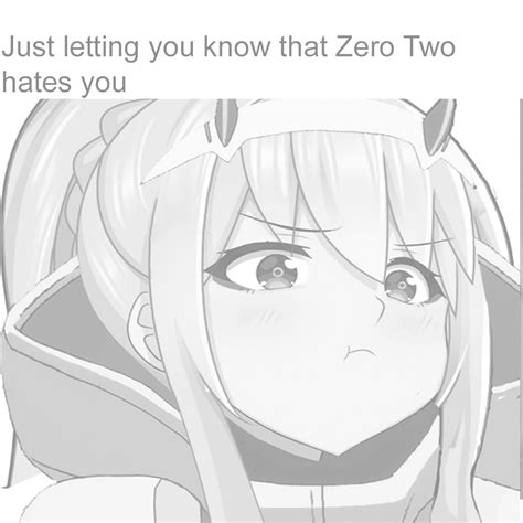 Zero Two Is Being Honest R Animemes