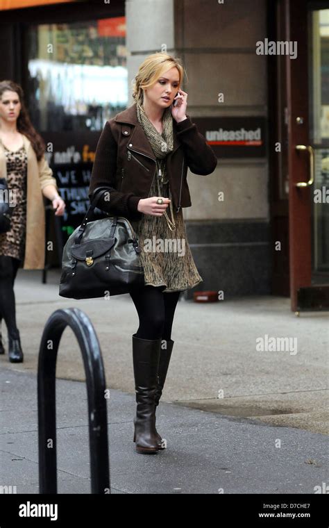Kaylee Defer Talking On Her Cellphone On The Set Of Gossip Girl