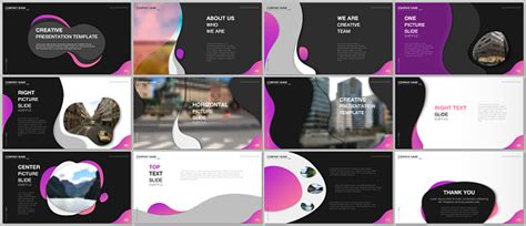 최소한의 프리젠 테이션 디자인 유체 다채로운 트렌디 한 그라데이션 기하학적 모양포트폴리오 벡터 템플릿 프리젠 테이션 슬라이드 전단지 전단지 브로셔 커버 보고서다목적 템플릿