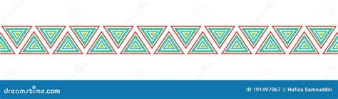 Triangle Border Design Vector Illustration Decorative Design Stock Vector Illustration Of