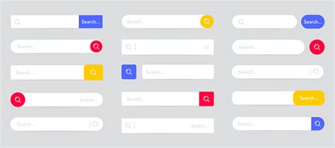 Ui Ux 디자인 앱 및 웹 사이트에 대한 검색 창입니다 검색 상자 템플릿입니다 검색 패널 주소 및 탐색 모음을 검색합니다 웹 사이트에 대한 검색 엔진 양식 브라우저