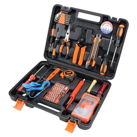Household Hand Tool Kit Plastic Toolbox Storage Case Hand Tool Set