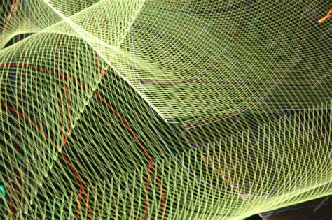 Premium Photo Large Display Featuring A Pattern Of Red And Green Lights Radiating Outward