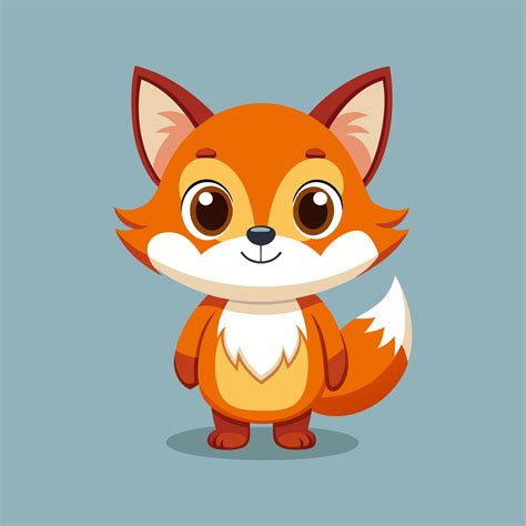 Adorable Cartoon Fox Illustration 65690522 Vector Art At Vecteezy
