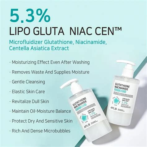 Aplb Glutathione Niacinamide Body Wash 300ml