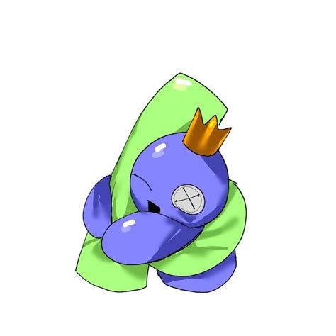 Rainbow Friends Blue And Green Art