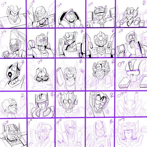 Sheet Of Transformers By Zucchinna On Deviantart