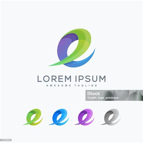 추상 편지 E 일러스트 벡터 디자인 서식 파일 가상현실에 대한 스톡 벡터 아트 및 기타 이미지 가상현실 가상현실 시뮬레이터