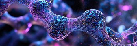 Detailed Abstract Rendering Of Botulinum Toxin Molecules Showcasing