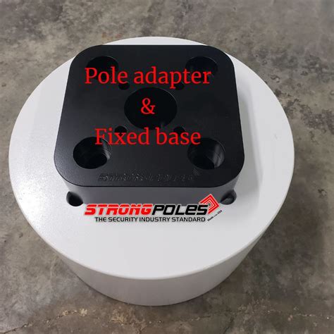 Light Pole Bolt Circle Adapter And Fixed Base Strong Poles