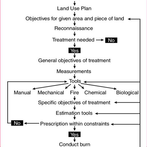 Simple Flowchart For Employing Prescribed Fires In Wildland Vegetation Download Scientific