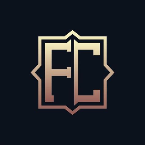 Premium Vector Luxury Initial Fc Monogram Logo Design Elegant Emblem Letter Fc Logo Design For