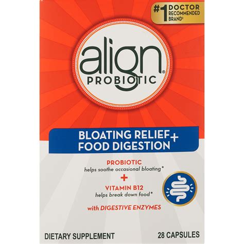 Align Probiotic Bloating Relief Food Digestion 28 Ct