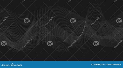 Modern Wave Wave Lines Pattern Striped Background Stock Illustration