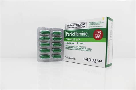 Penicillamine Capsules 125mg Manufacturers And Suppliers