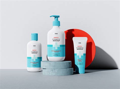 Cosmetics Packaging Free Mockup — Free Mockup World