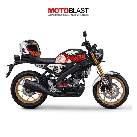 Modifikasi Striping Yamaha Xsr155 Helm Hjc Antivenom Motoblast