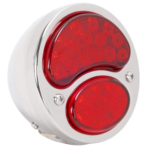 No School Choppers 1928 1932 12v Led Ford Duolamp Original Red Lens