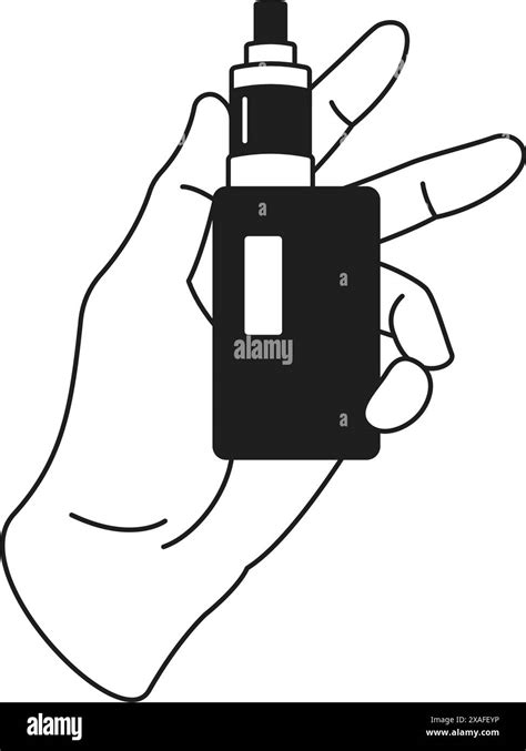 Y2k Hand With Vape Electronic Cigarette Modern Smoking Device
