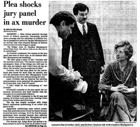 Ultimate Soap Opera The Bizarre Case Of Candy Montgomery Part 2