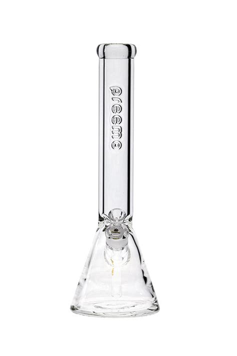 Preemo 16 9mm Clear Beaker W Embossed Logo Glassology