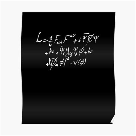 Theoretical Physics Equations Standard Model Lagrangian Particle