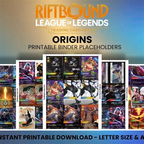 Riftbound Tcg Tokens Etsy