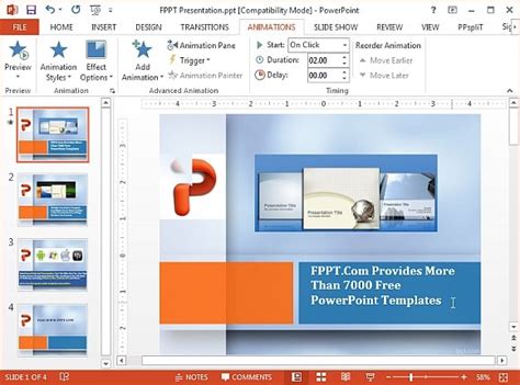 Split Powerpoint Animations Fppt
