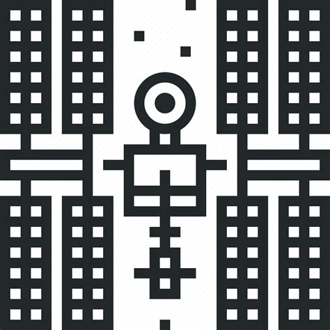 Complex Orbital Platform Satellite Space Spacecraft Station Icon Download On Iconfinder