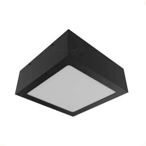 Plafon 15x15cm De Sobrepor Aço E Vidro Quadrado 310215 Mercadolivre