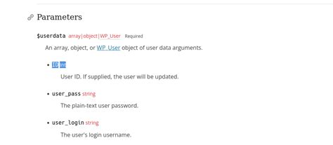 Devhub Put Space Between Param Name And Type · Issue 449 · Wordpressdocumentation Issue