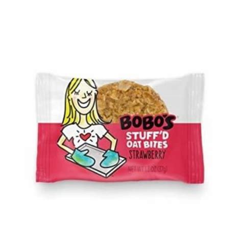 Bobos Oat Bars Oat Bites Strawberry Gluten Free Case Of 24 1 3