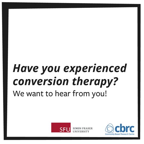 Conversion Therapy Survivor Interviews Community Based Research Centre