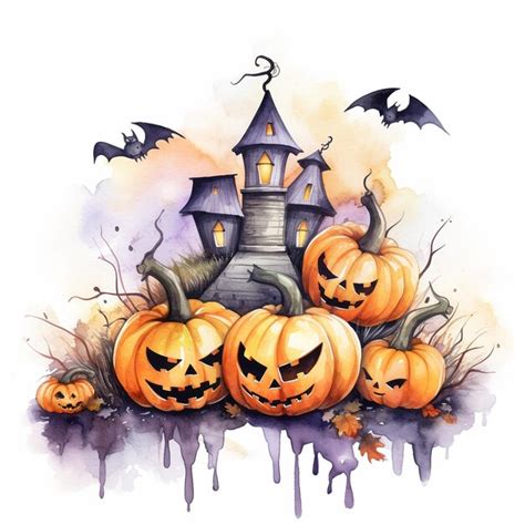 Premium Ai Image Scary Jackolantern Background