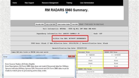 Da Form 5960 Printable Form 2025