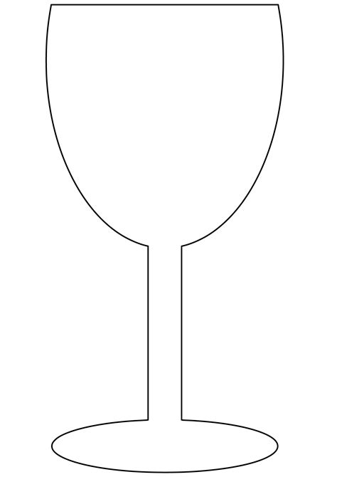 Shape Of Wine Glass Free Printable Papercraft Templates
