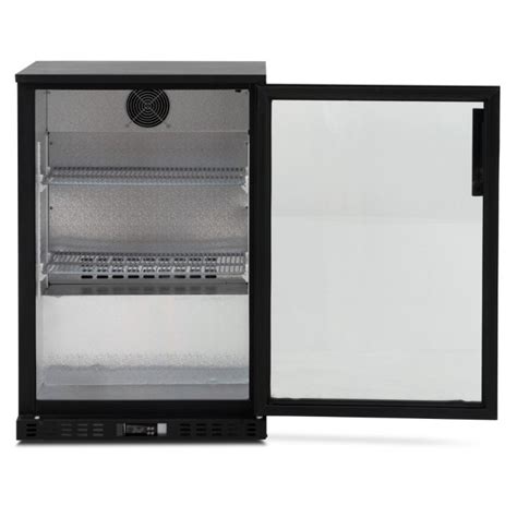 Koldbox Kbc1 138 Ltr Undercounter Single Glass Door Black Back Bar