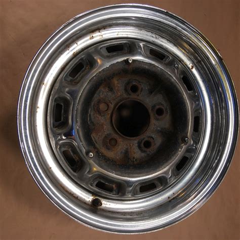 Jaguar Xj6 Original 15x6 Chrome Steel Road Wheel 6jkx15 Oem For Sale