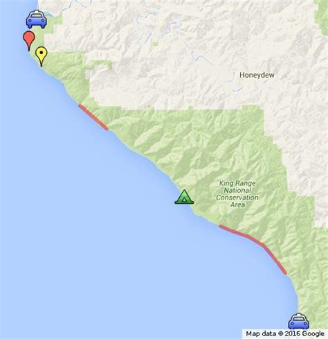 Lost Coast Trail Map