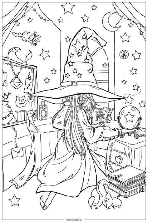Witch Coloring Pages