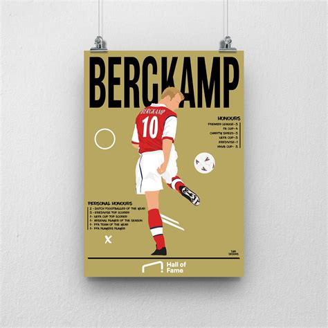 Dennis Bergkamp Hall Of Fame Print Dandesignsgb National Football
