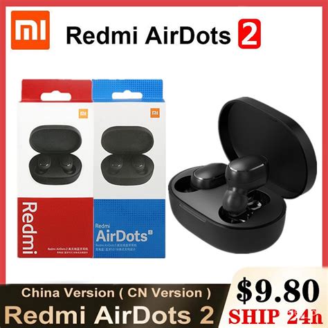 Original Xiaomi Redmi Airdots S Airdots 2 Bluetooth Earphones Mi Wireless Headphones TWS Earbuds
