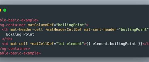 Dynamically Render Columns In Angular Material Table Dev Community