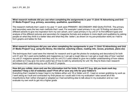 Unit 1 Research Methods Worksheet Doc