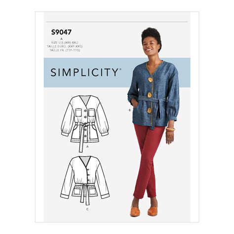 Simplicity S9047 Misses Jacket Sewing Pattern Jacket Pattern Sewing