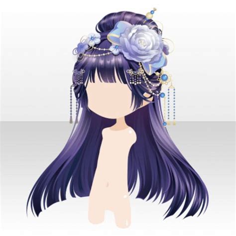 Red Leaves Princess Chibi Hair Anime Hair Manga Hair